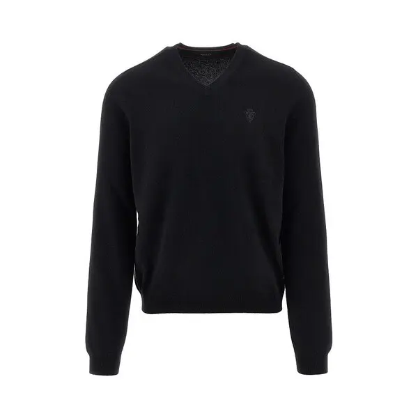 Gucci Cashere Sweater With Logo Ebroidery An