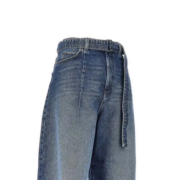 Max Mara Cotton Denim Oversized Jeans