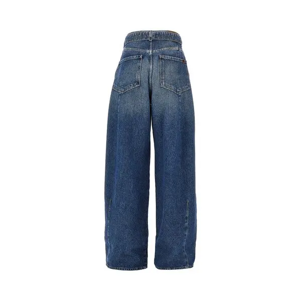 Max Mara Cotton Denim Oversized Jeans