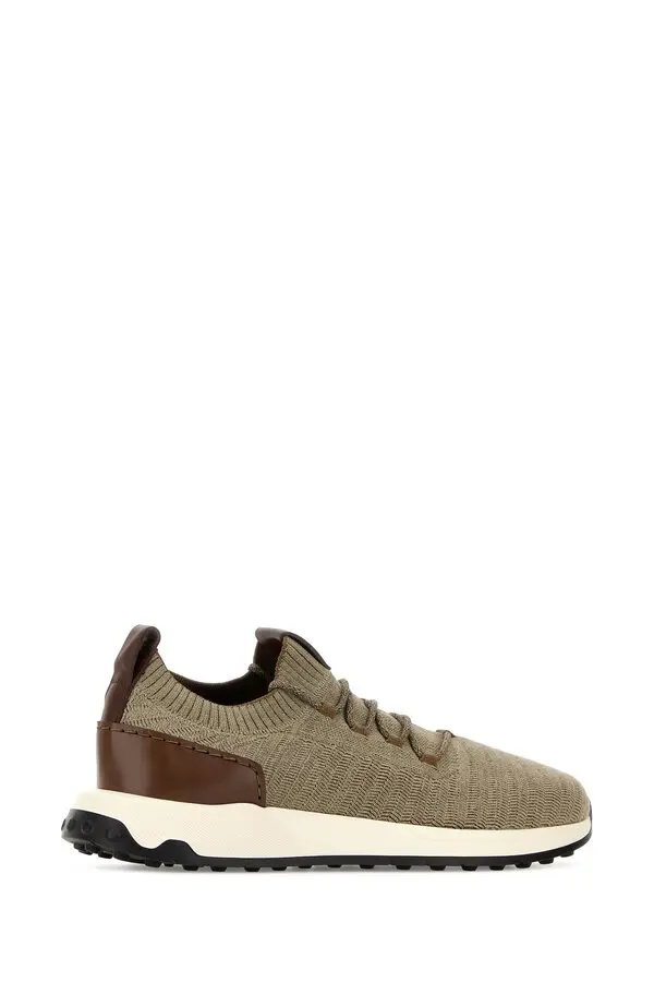 TOD'S Cappuccino Fabric Sneakers