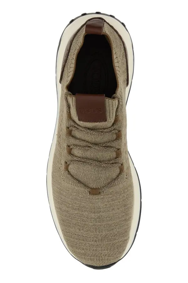 TOD'S Cappuccino Fabric Sneakers