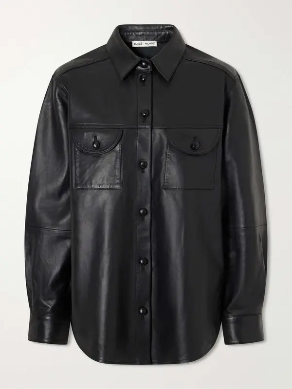 BLAZÉ MILANO Berber Leather Shirt