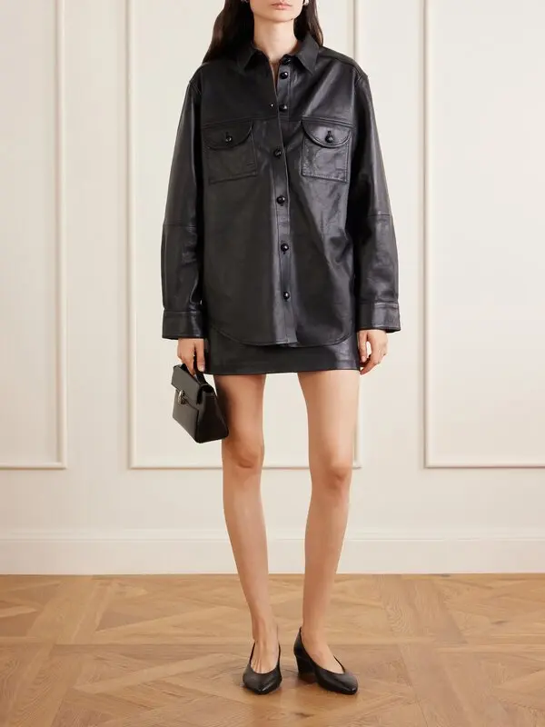BLAZÉ MILANO Berber Leather Shirt