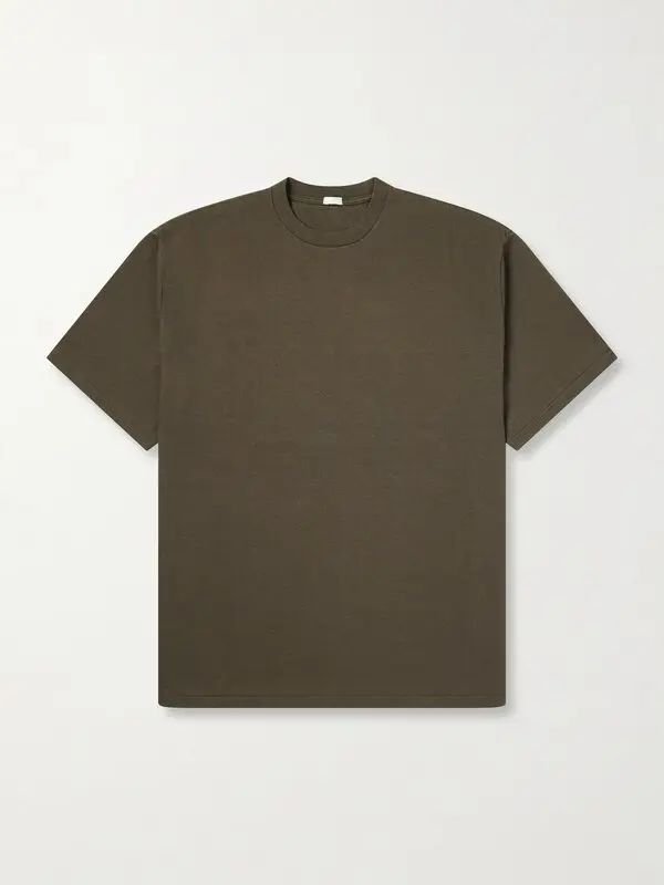 A.PRESSE Heavy Weight Cotton-jersey T-shirt - Green