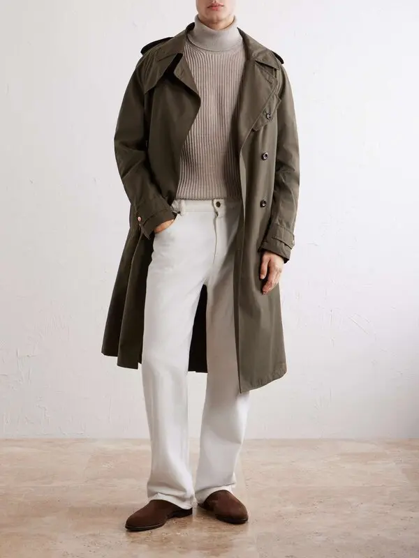 SLOWEAR Ribbed Virgin Wool Rollneck Sweater