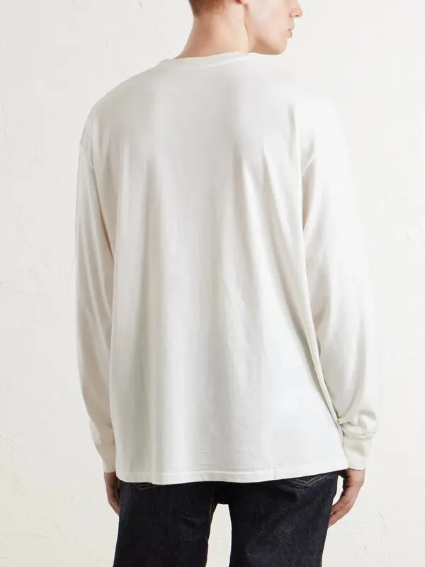 A.PRESSE Cotton And Cashmere-blend T-shirt