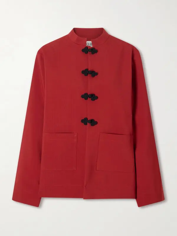 Theory Tie-detailed Ruched Crepon Blouse - Red