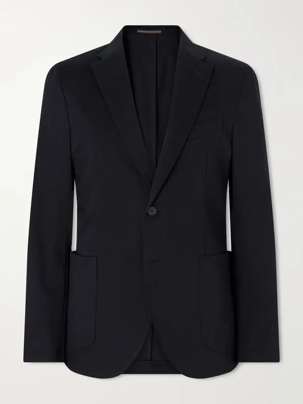 SLOWEAR Stretch-cotton Gabardine Suit Jacket
