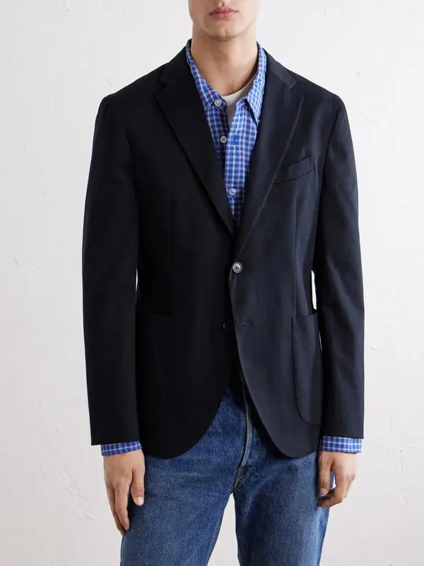 SLOWEAR Stretch-cotton Gabardine Suit Jacket