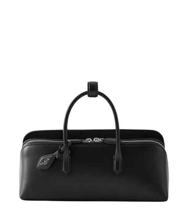 Alaïa Delta Small Leather Shoulder Bag - Black