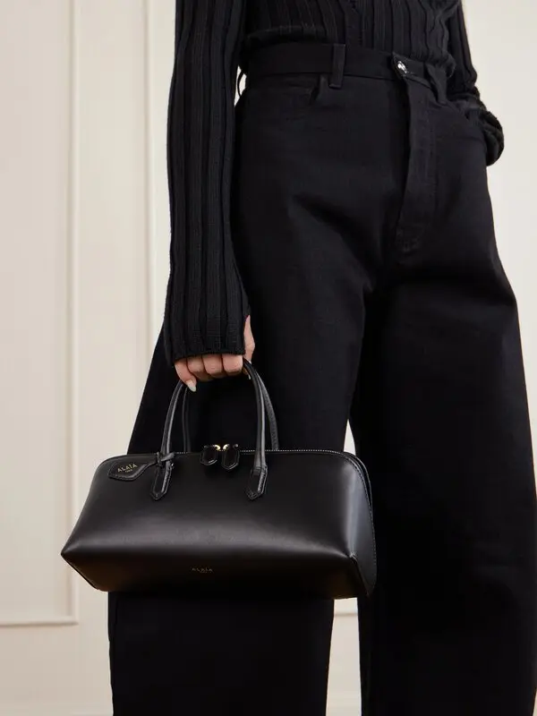 Alaïa Delta Small Leather Shoulder Bag