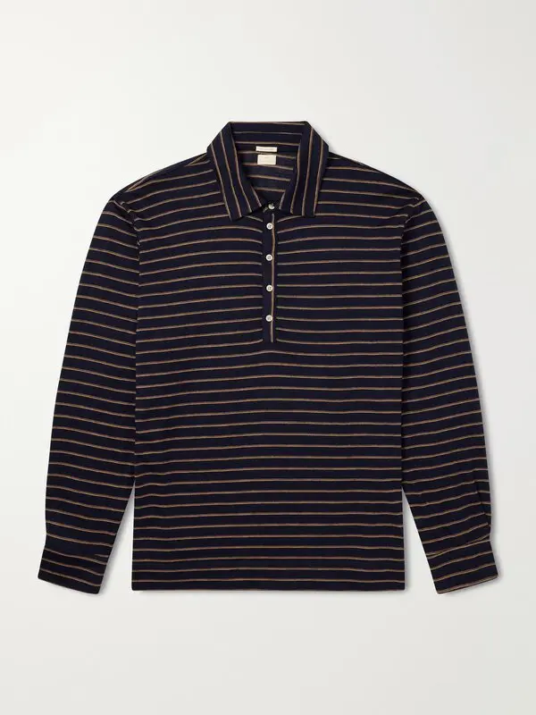 Massimo Alba Raya Striped Cotton-jersey Polo Shirt