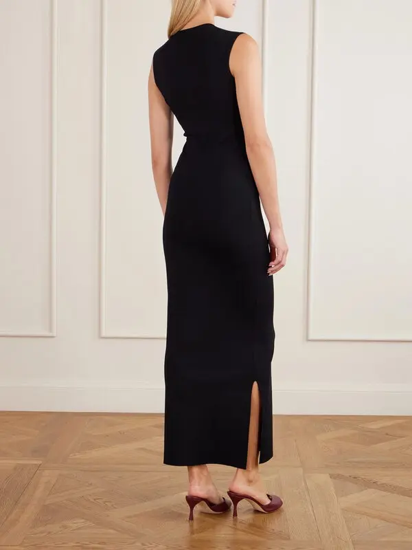Stella McCartney Ribbed Jersey Midi Dress