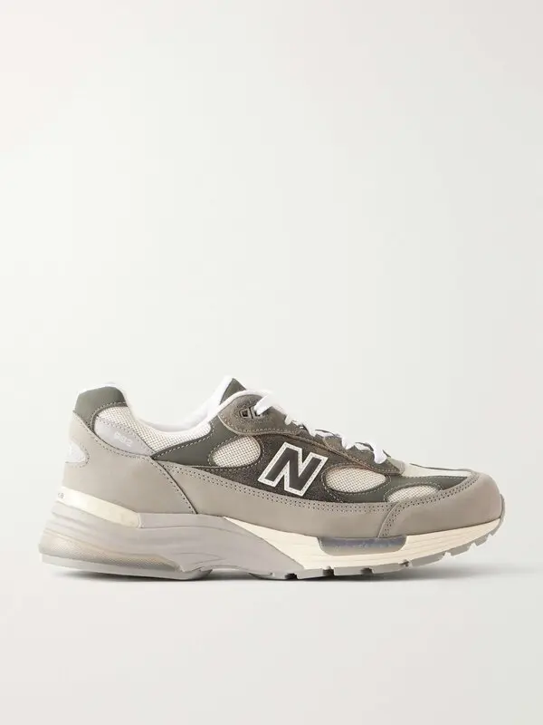 NEW BALANCE 992 Suede-trimmed Mesh Sneakers