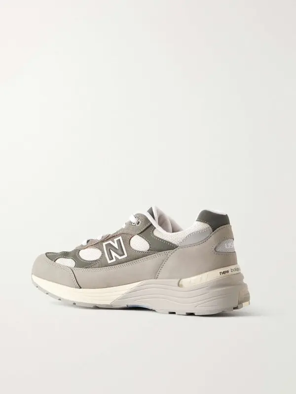 NEW BALANCE 992 Suede-trimmed Mesh Sneakers