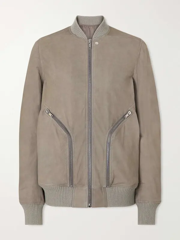 Rick Owens Bauhaus Leather Zip-up Flight Jacket