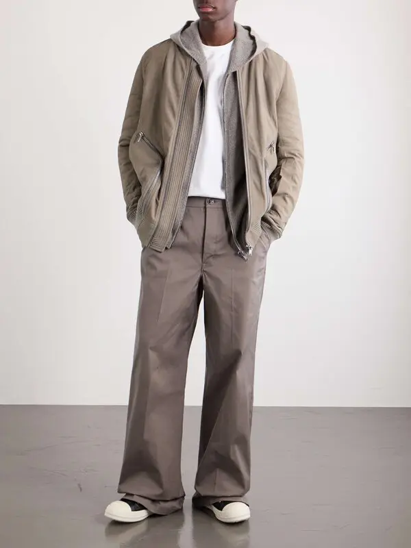 Rick Owens Bauhaus Leather Zip-up Flight Jacket