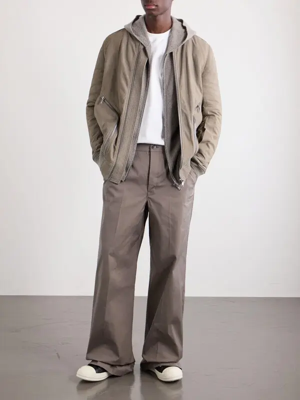 Rick Owens Bauhaus Leather Zip-up Flight Jacket