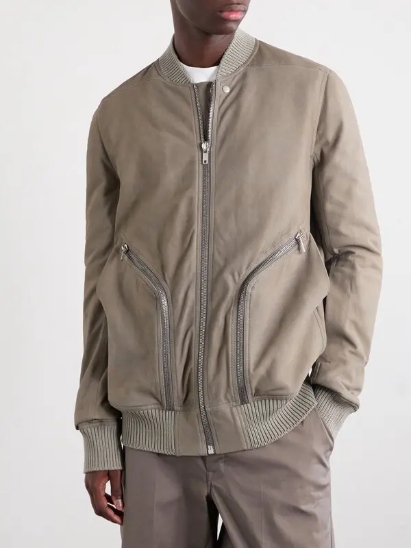 Rick Owens Bauhaus Leather Zip-up Flight Jacket