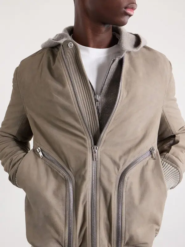Rick Owens Bauhaus Leather Zip-up Flight Jacket