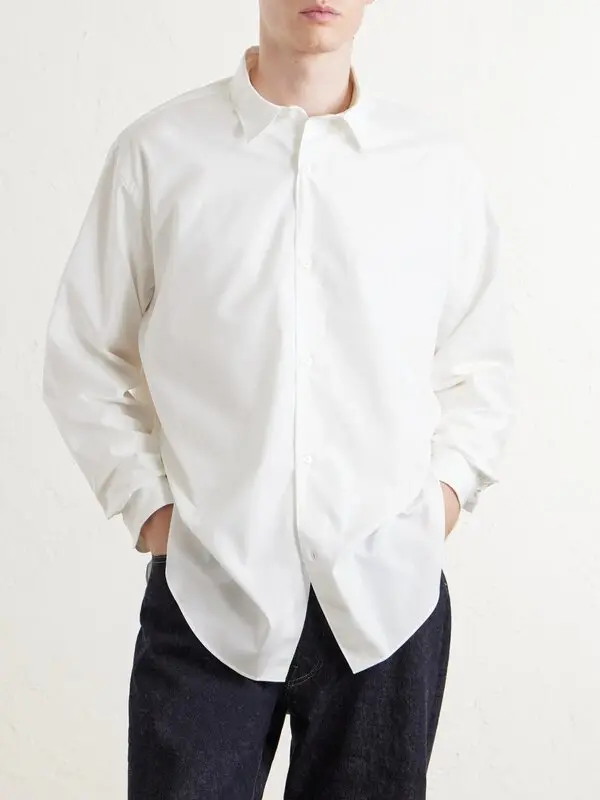 A.PRESSE Cotton-poplin Shirt