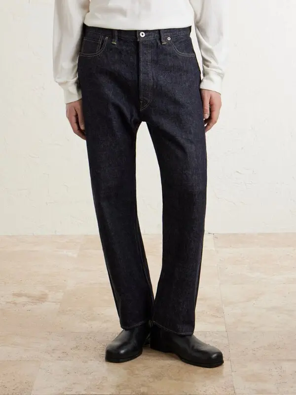 A.PRESSE Tapered Indigo Denim Jeans