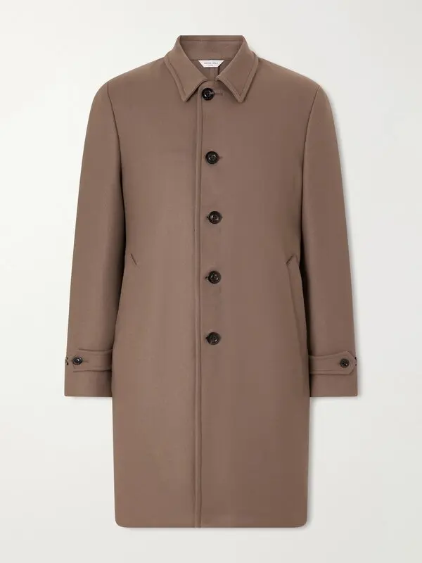 Boglioli Wool-blend Felt Coat - Neutrals