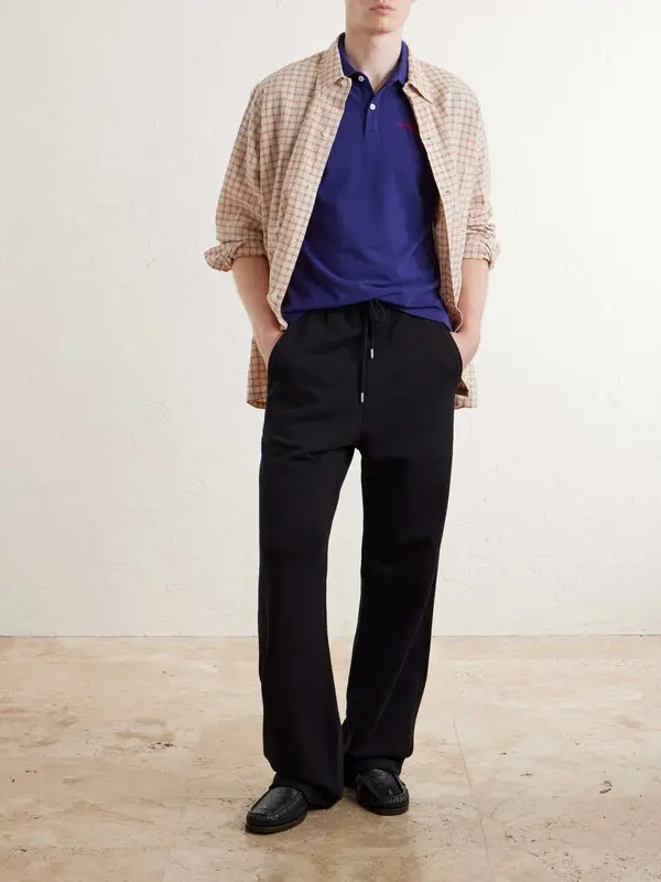 Acne Studios Logo-embroidered Cotton-piqué Polo Shirt