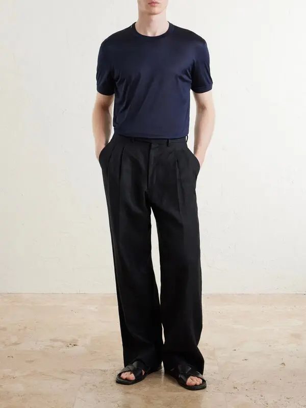 Dolce & Gabbana Silk-jersey T-shirt - Blue