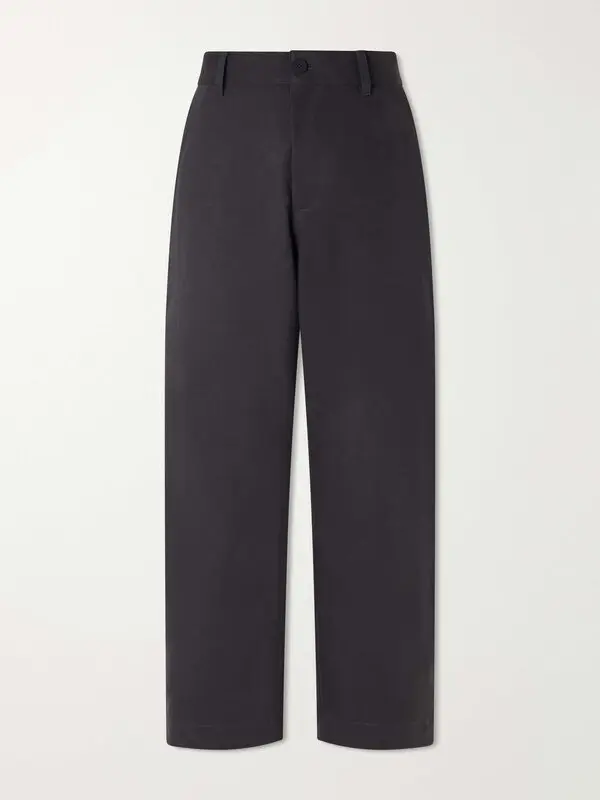 Studio Nicholson Barrel-leg Cotton-twill Trousers