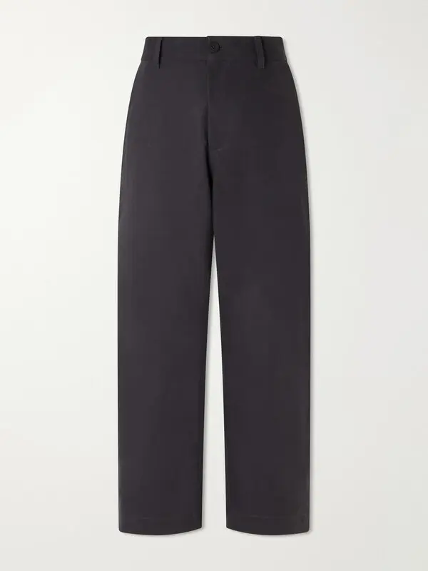 Studio Nicholson Barrel-leg Cotton-twill Trousers