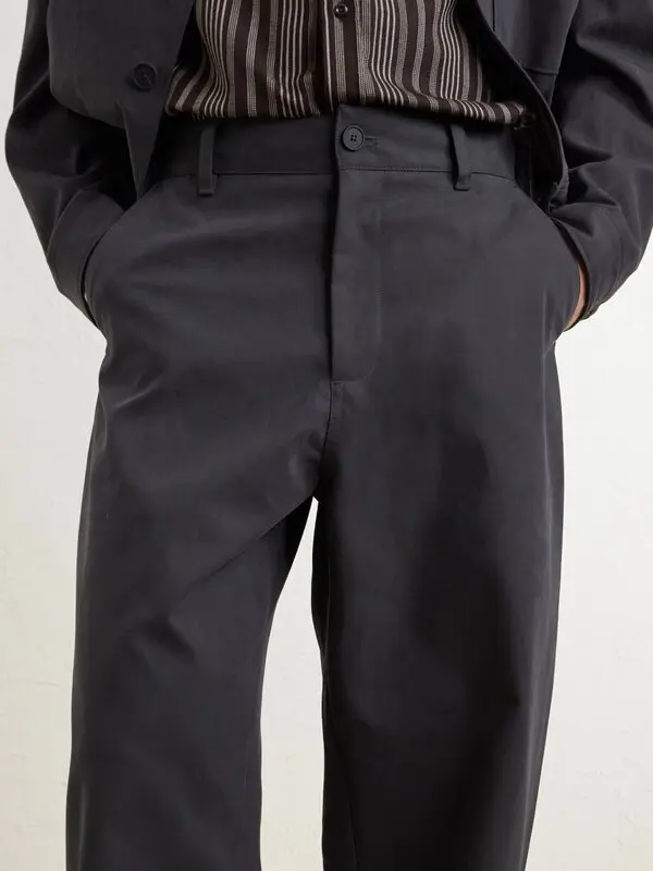 Studio Nicholson Barrel-leg Cotton-twill Trousers