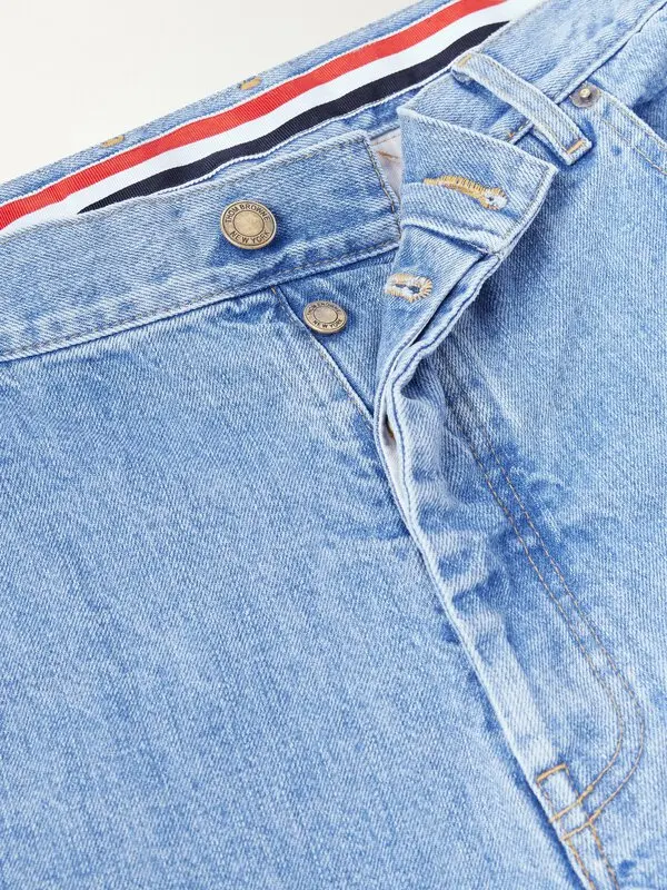 Thom Browne Cinch-back Wide-leg Jeans