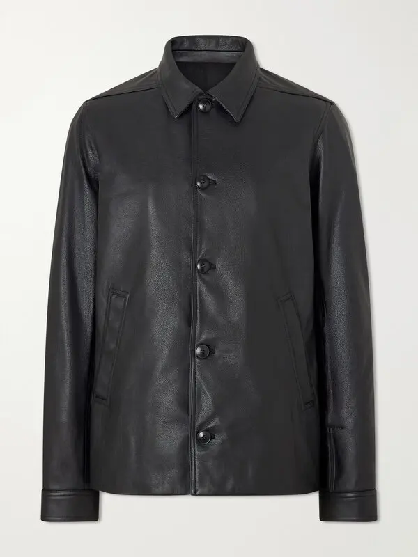 Rick Owens Brad Leather Jacket - Black