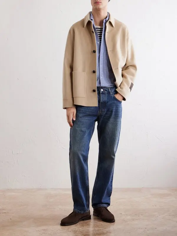 SLOWEAR Felted Wool-blend Blouson Jacket