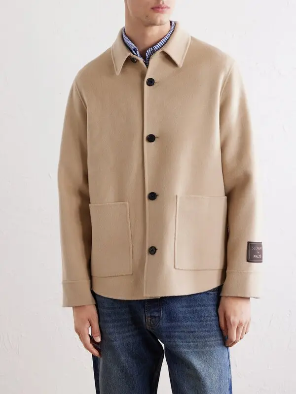 SLOWEAR Felted Wool-blend Blouson Jacket