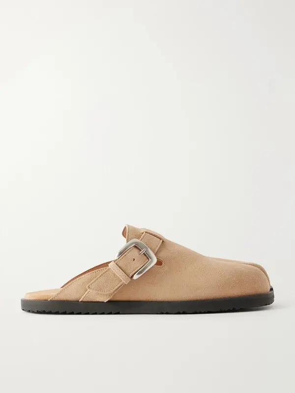 MAISON MARGIELA Tabi Daily Split-toe Suede Clogs - Neutrals