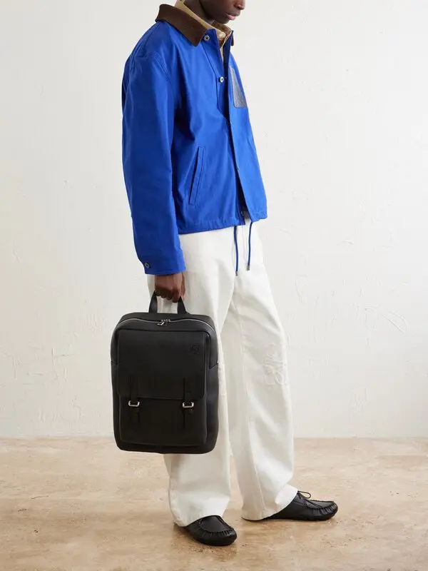 Loewe Leather Military Backpack