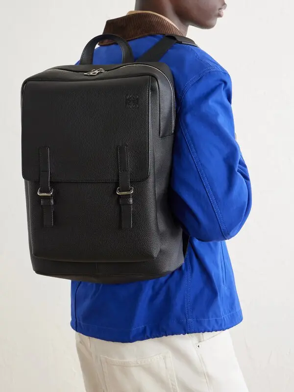 Loewe Leather Military Backpack