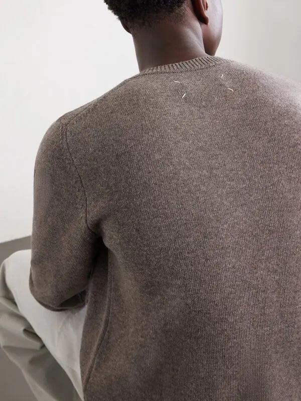 MAISON MARGIELA Fused Brushed Virgin Wool Sweater