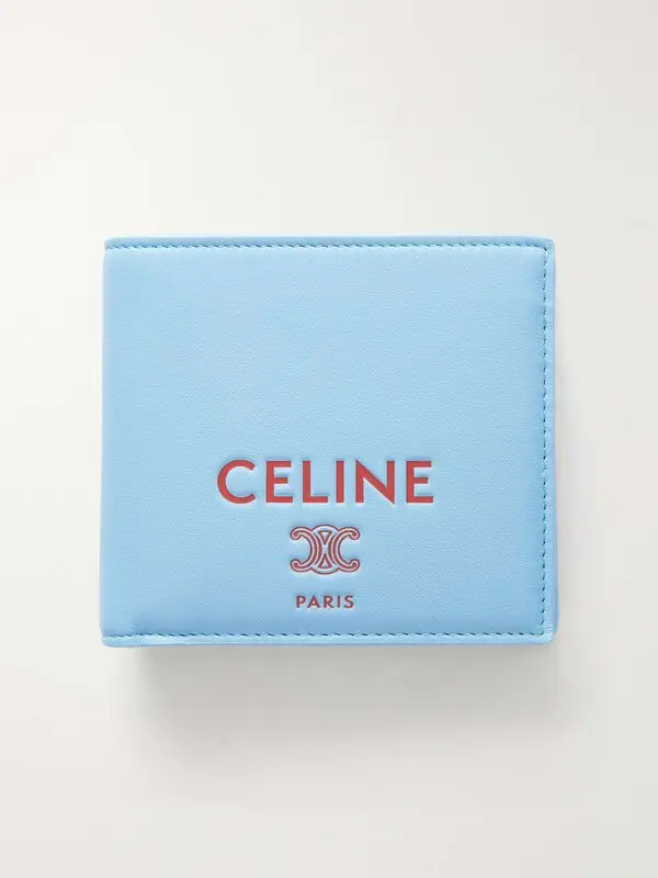 Celine Logo-embossed Leather Wallet