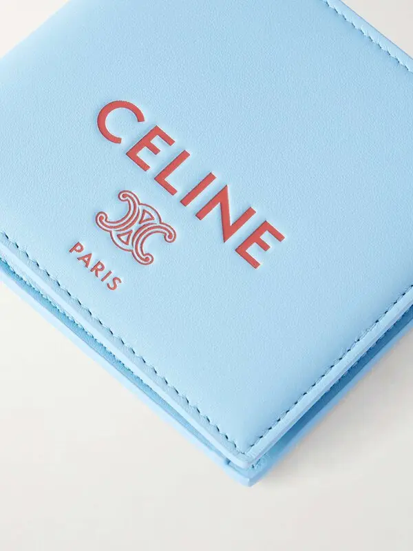 Celine Logo-embossed Leather Wallet