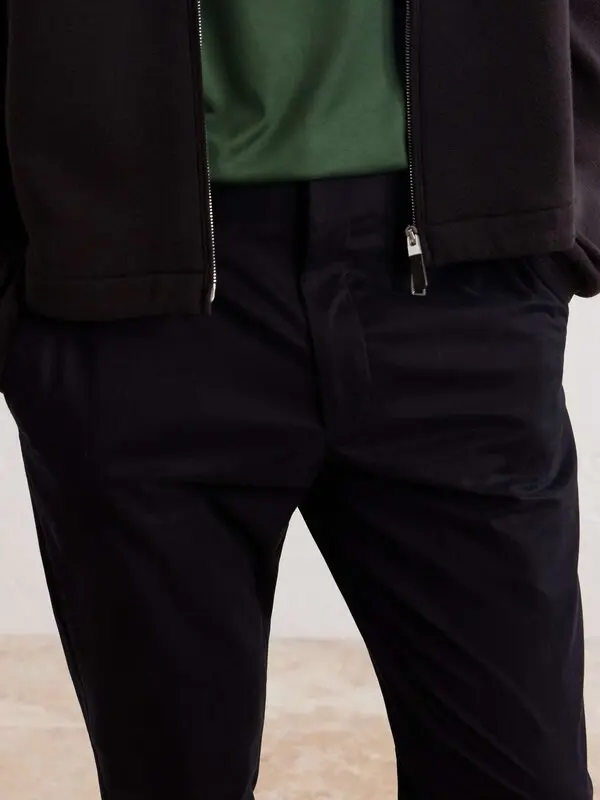 Zegna Straight-leg Stretch Cotton-twill Trousers
