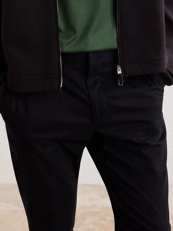 Zegna Straight-leg Stretch Cotton-twill Trousers