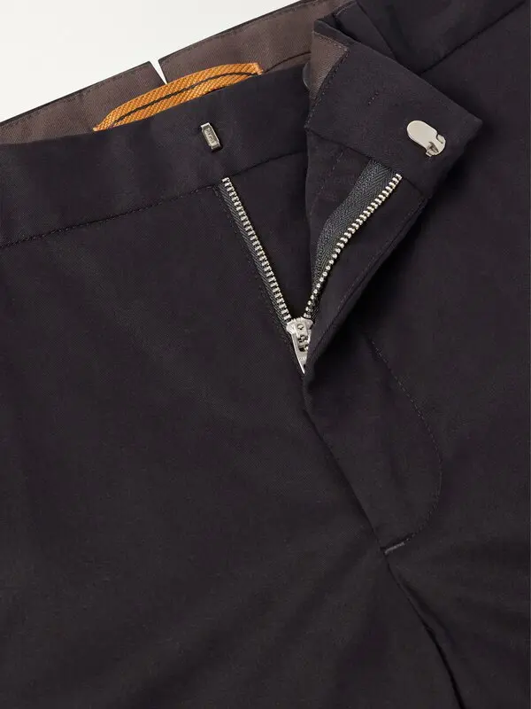 Zegna Straight-leg Stretch Cotton-twill Trousers