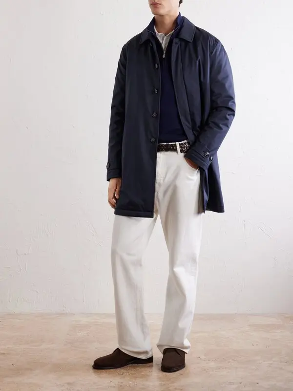 Kiton Reversible Padded Twill Jacket