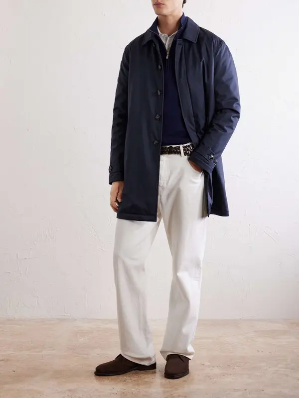Kiton Reversible Padded Twill Jacket