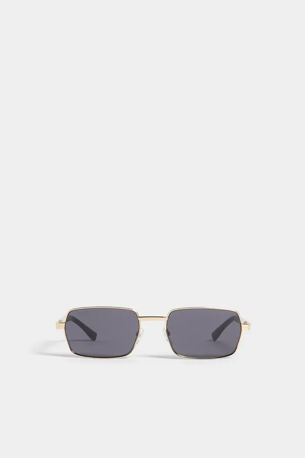 Dsquared2 Gold Hype Rectangle Sunglasses