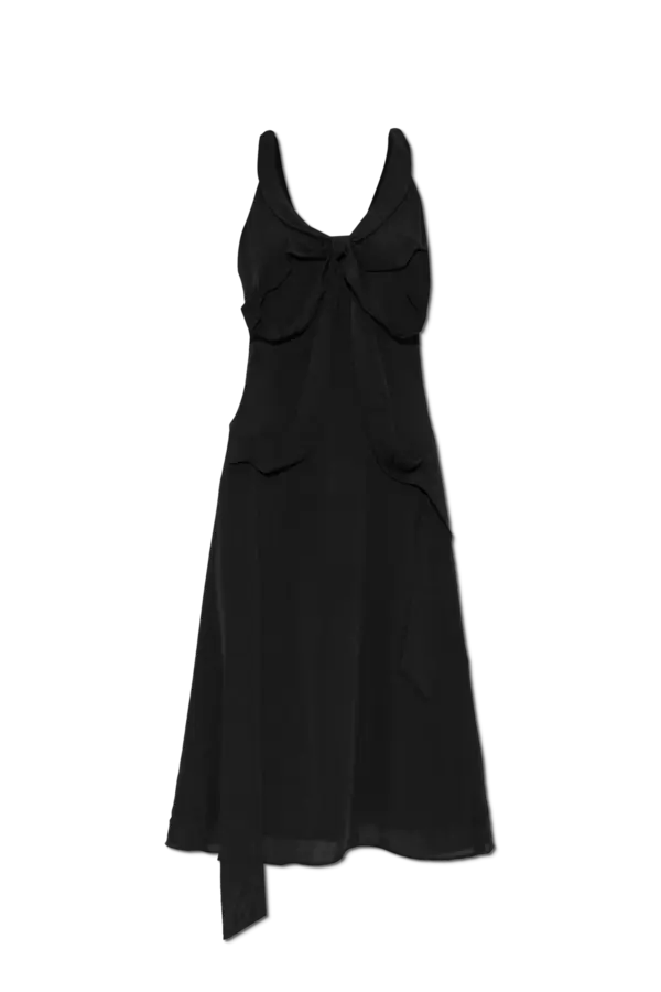 Acne Studios Silk Dress With A Bow