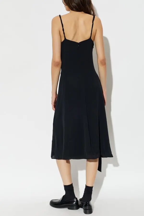 Acne Studios Silk Dress With A Bow